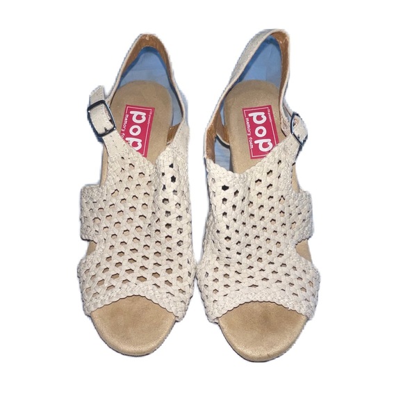 pop | Shoes | Pop Sandal Wedge Heels | Poshmark